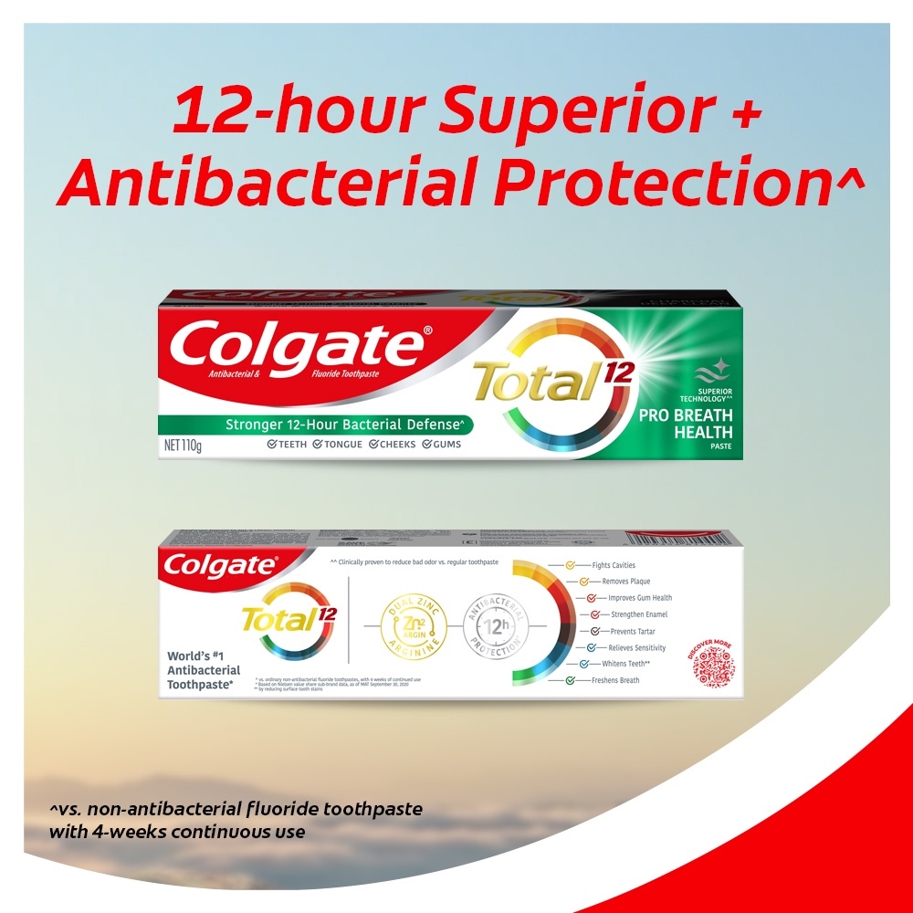 Care Self Colgate Total Pro-Breath Health Multi-Benefit Antibacterial ...