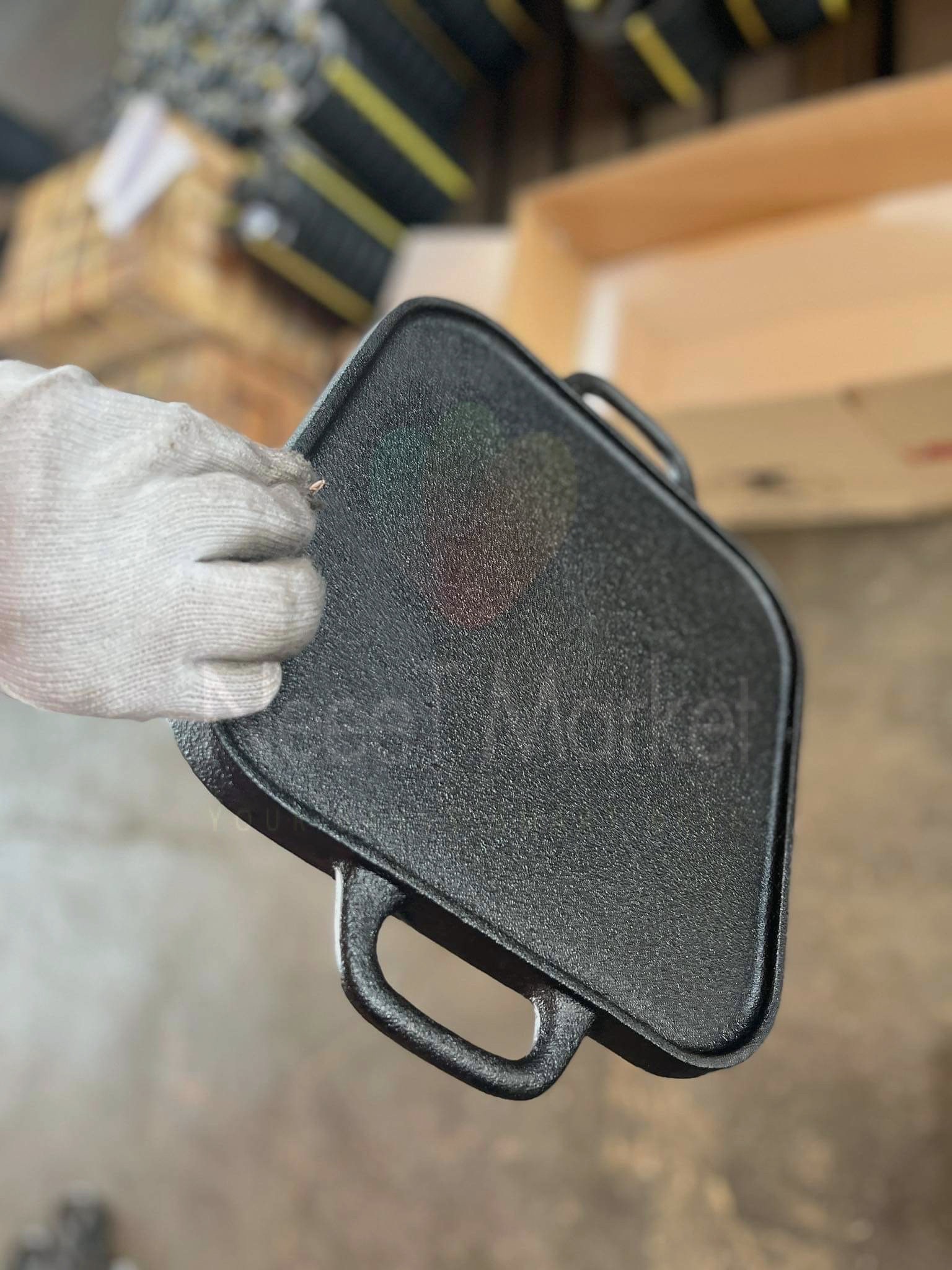 Filipino Made Cast Iron Cookware Reversible Griddle Square | Lazada PH