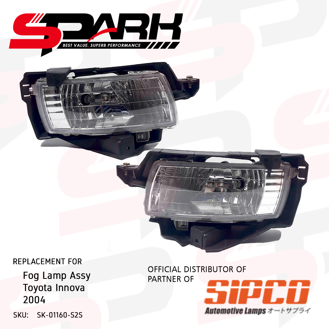 (Complete Set) Fog Lamp Assembly Fog Light for Toyota Innova 2004 ...