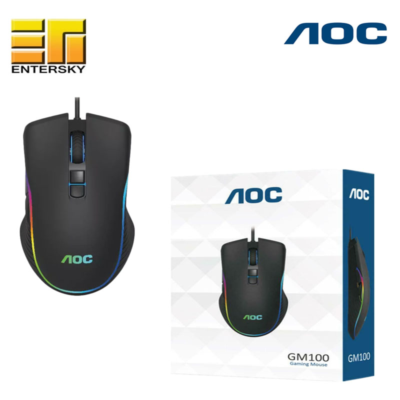 AOC GM100 RGB Wired Gaming Mouse | Lazada PH