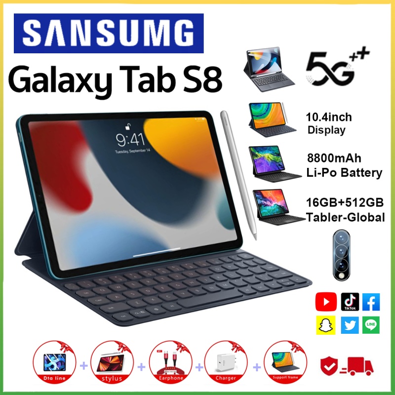 Tablet original Sumsung Galaxy Tab S8+ 10.4inch 12GB+512GB 8000Mah ...