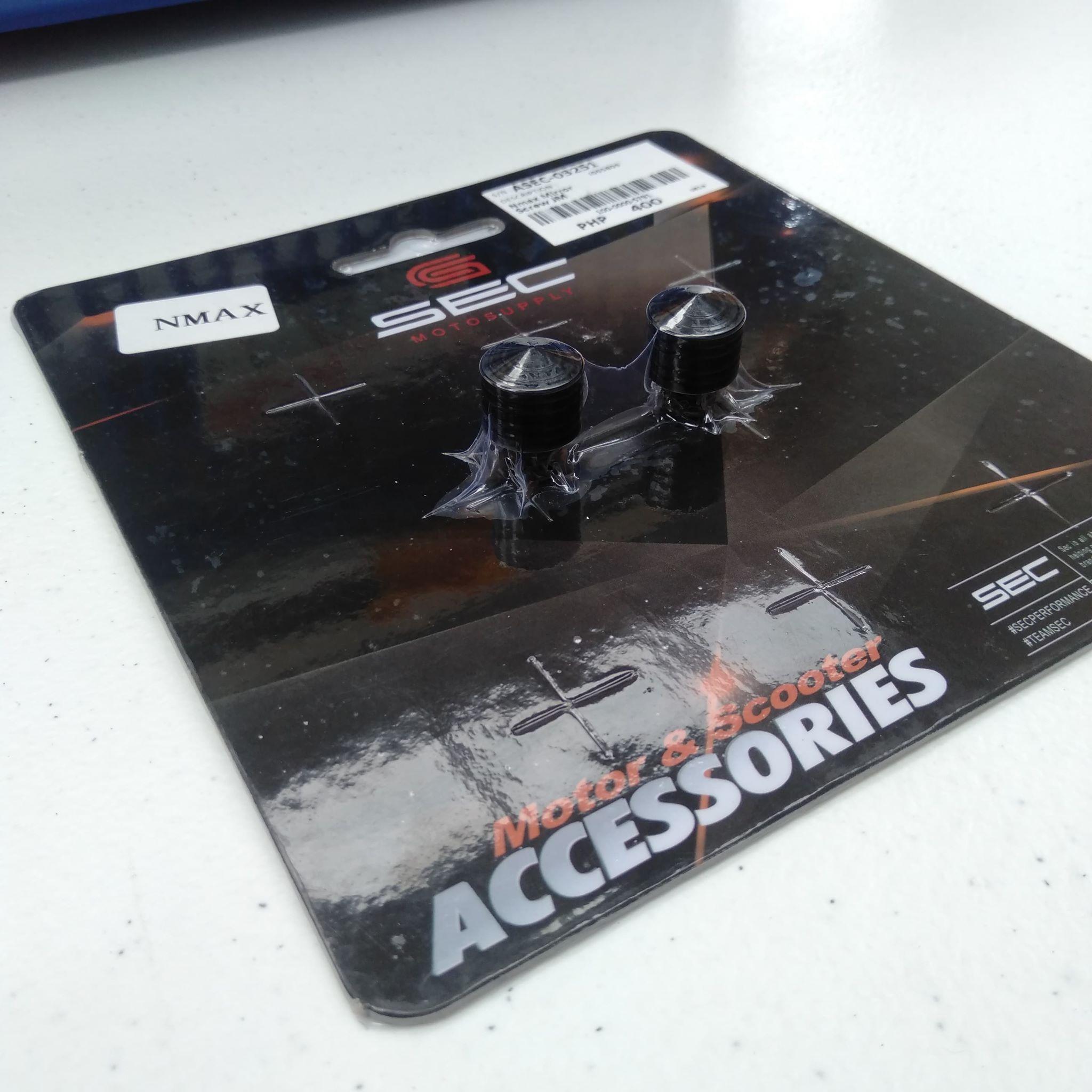 MOTORS SEC Side Mirror Bolt Screw BLACK for Motorcycle NMAX | Lazada PH