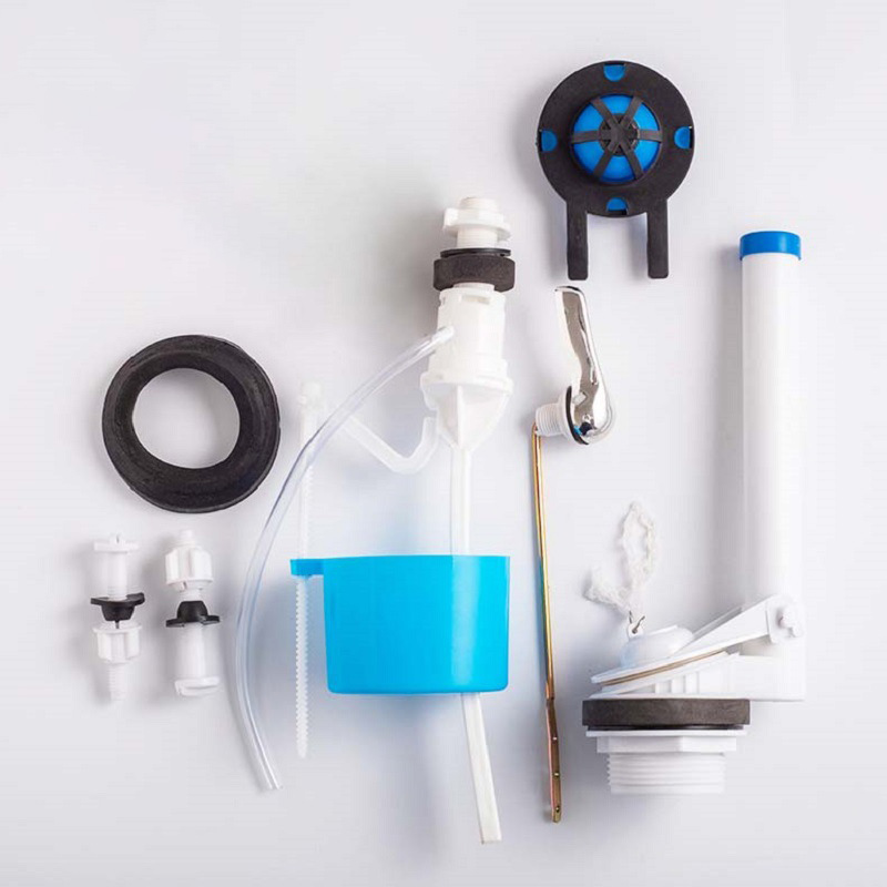 Toilet Flush Water Tank Fitting Set ECQ Cistern Fittings - Push Button ...