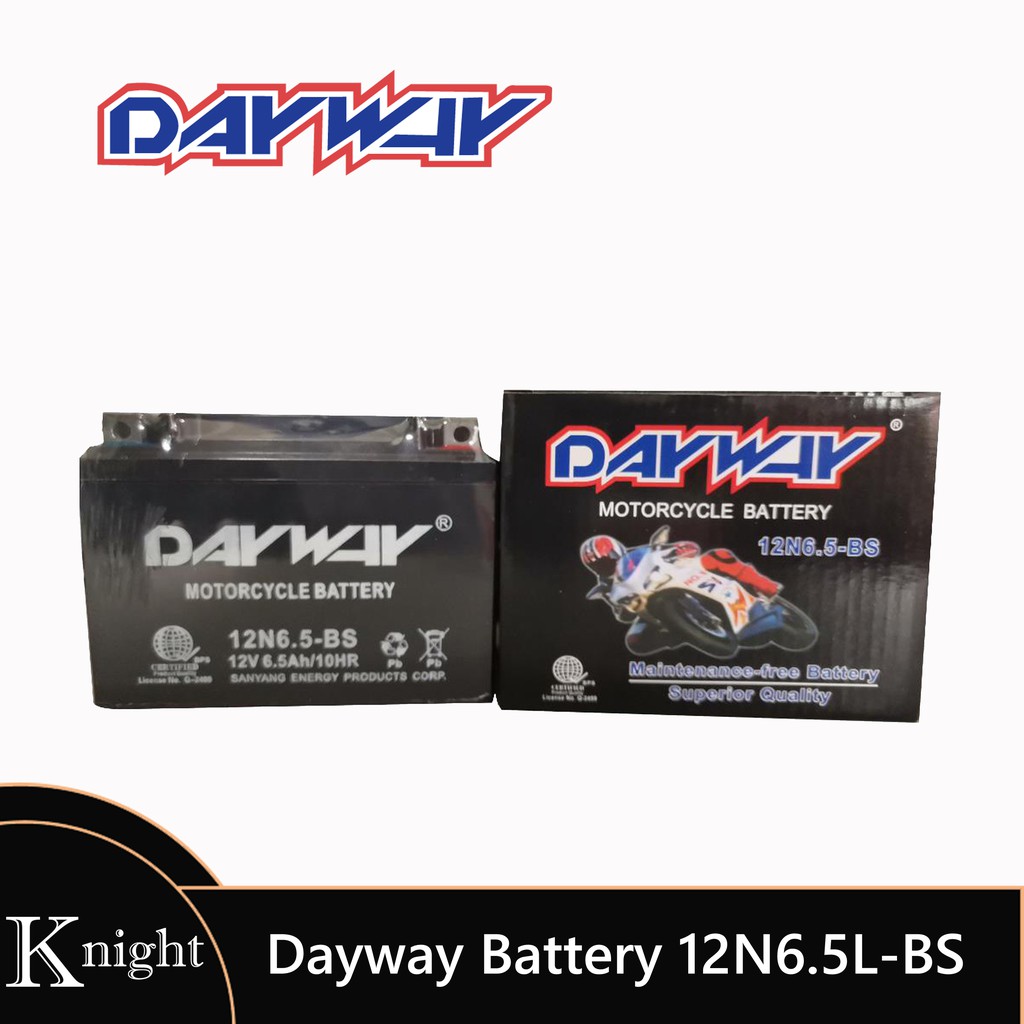 Knight Motorcycle Parts Motor DayWay 100 Original Battery 3L 4L 5L 6.5L ...