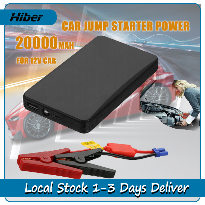 Portable 20000mAh Car Jump Starter Power Bank 12V Engine Battery ...
