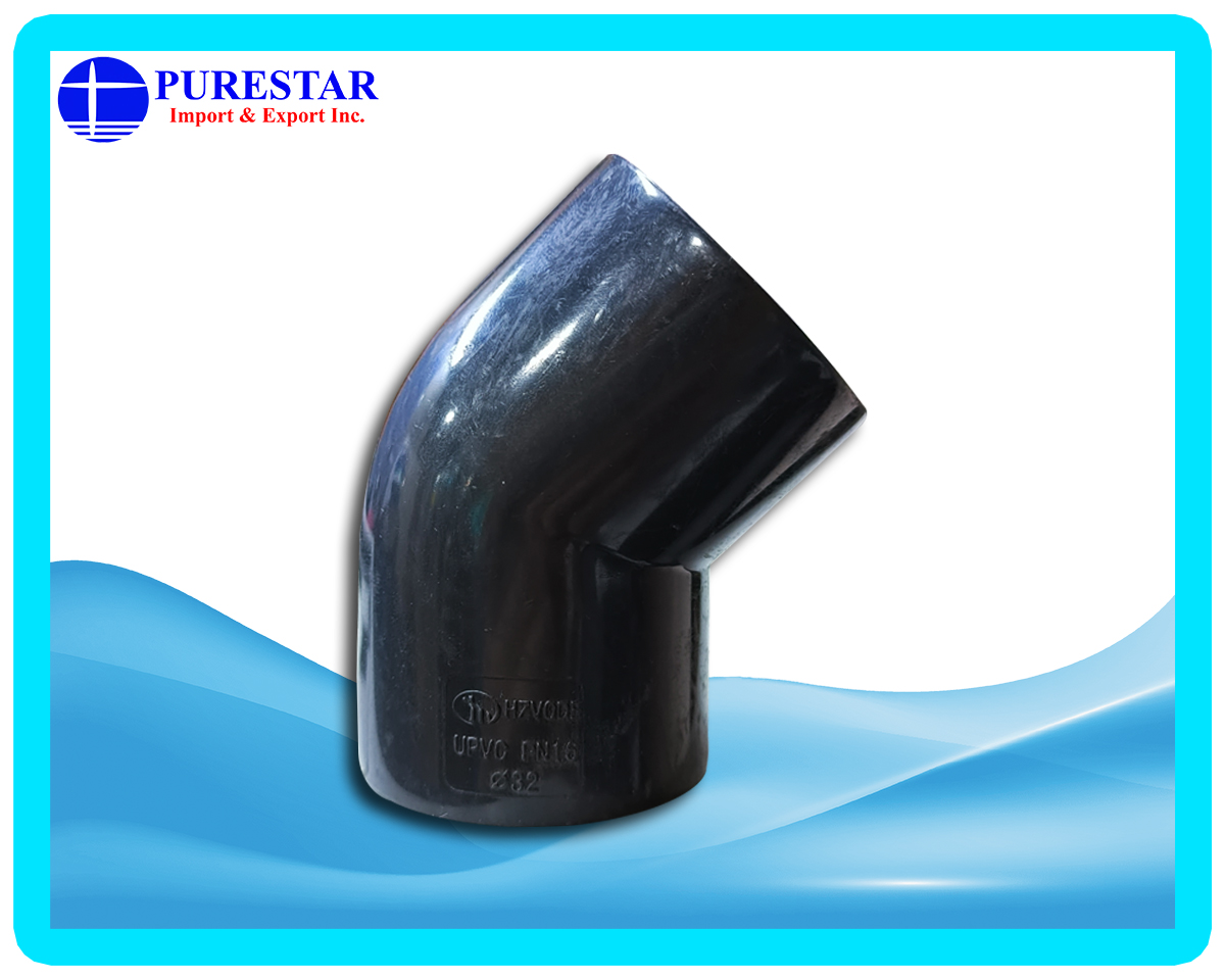 UPVC 45° Elbow Plain (1", 3/4", 1/2") | Lazada PH