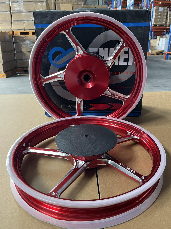 Enkei 511 CNC Mags Click 125 Front Disc 1.6*14 Rear Durm 1.85*14 VARIO ...