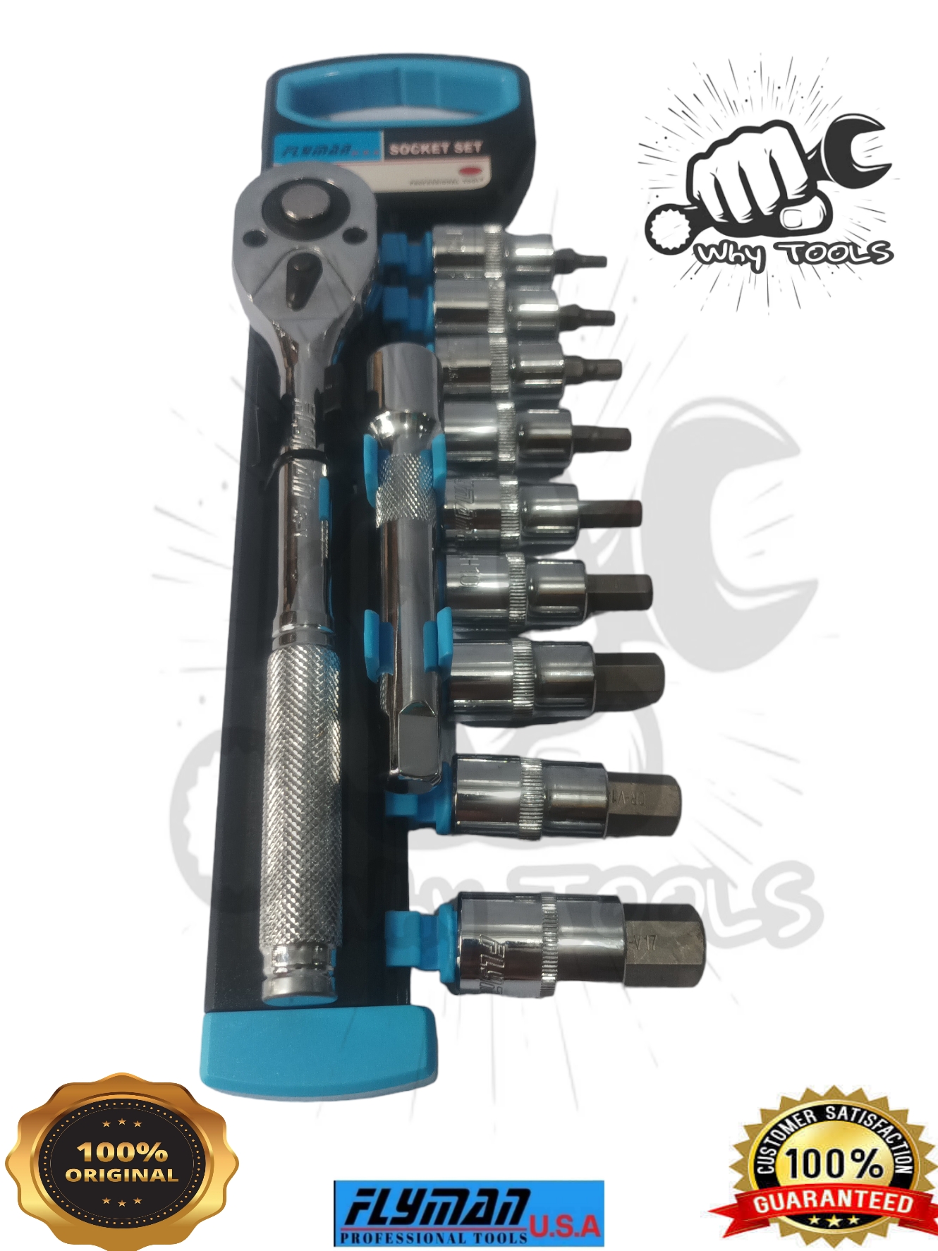 ORIGINAL FLYMAN HEAVY DUTY ALLEN COMPACT SOCKET SET HEX | Lazada PH