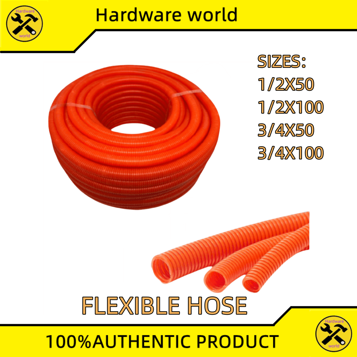 FLEXIBLE HOSE ELECTRICAL ORANGE HOSE 1/2 AND 3/4 | Lazada PH