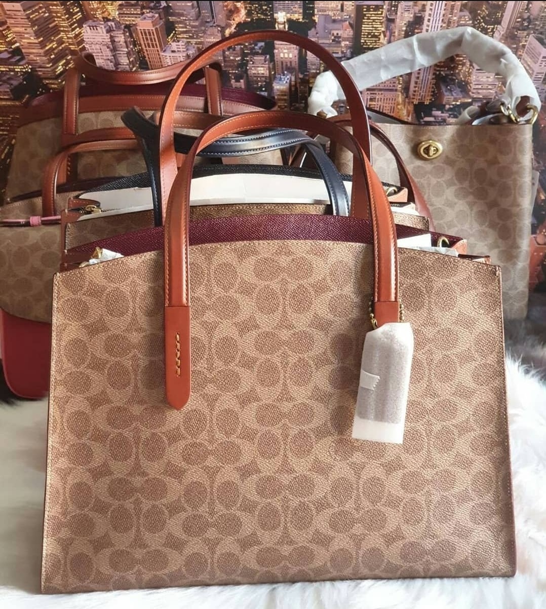 Coach 31210 Charlie Carryall in Signature Coated Canvas Tote Bag ...