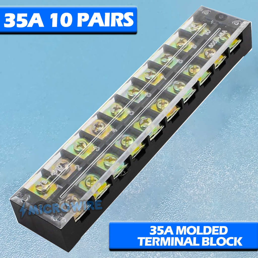 35A Terminal Block TB-3510 Molded Type Electrical 10PIN 600V | Lazada PH