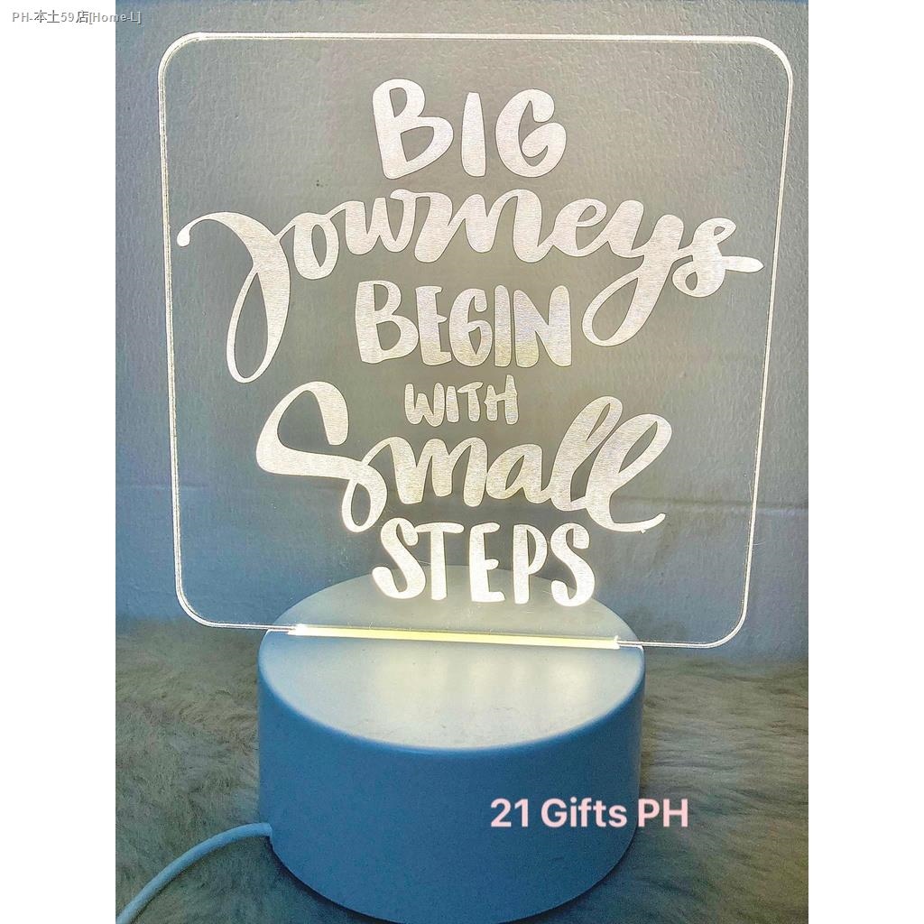 Bible Verse / Motivational Life Faith Religion Quotes Acrylic LED Lamp ...