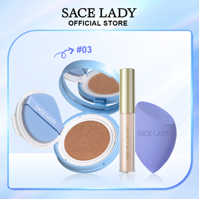 SACE LADY Air Cushion BB Cream Natural Long-lasting Waterproof Brighten ...