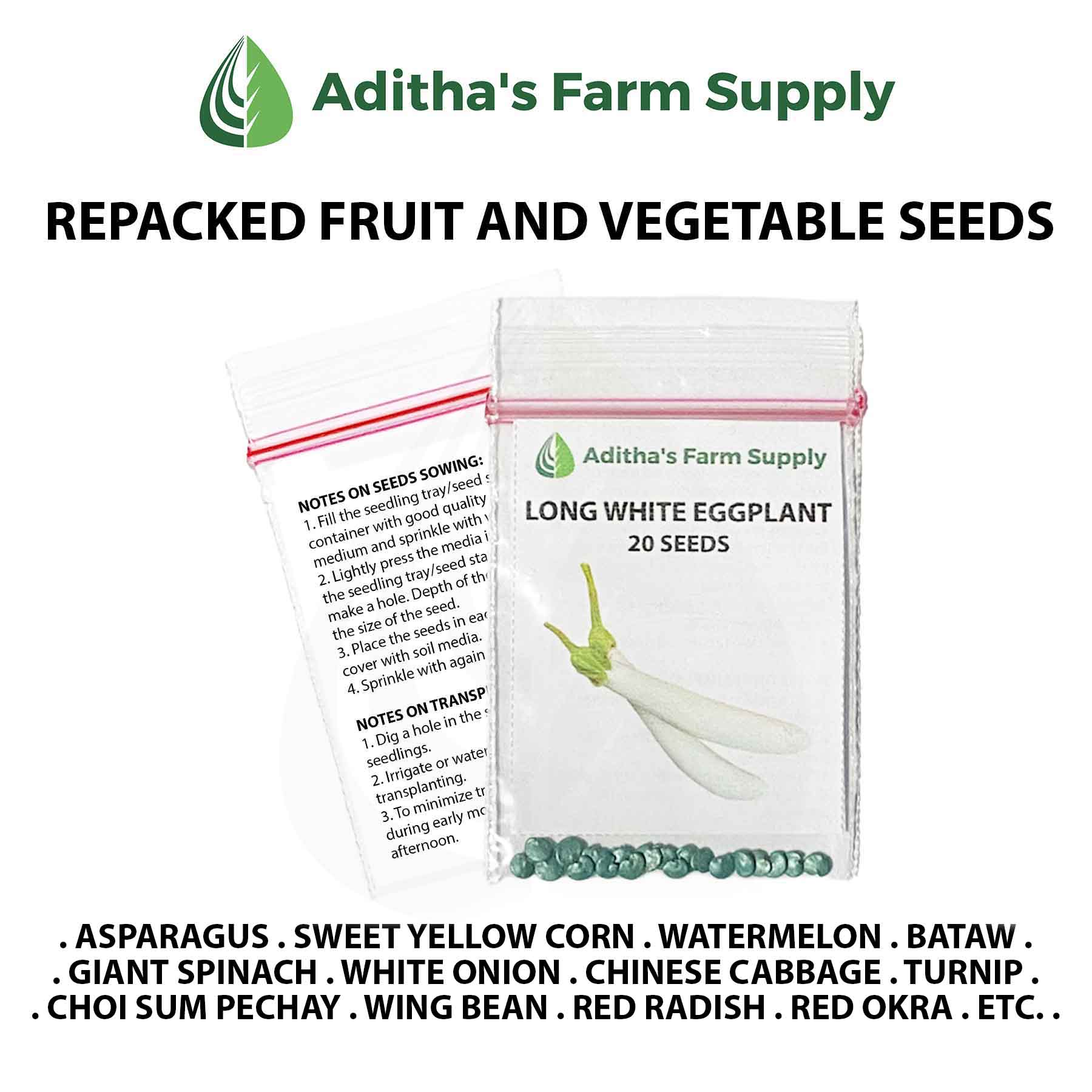 AFS Repacked Fruits and Vegetables Seeds Set B (Asparagus Bean ...