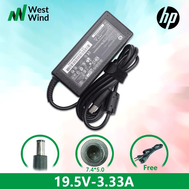 HP Laptop Charger Adapter 19.5V 3.33A CWP 7.4mm x 5.0mm Circle with Pin ...