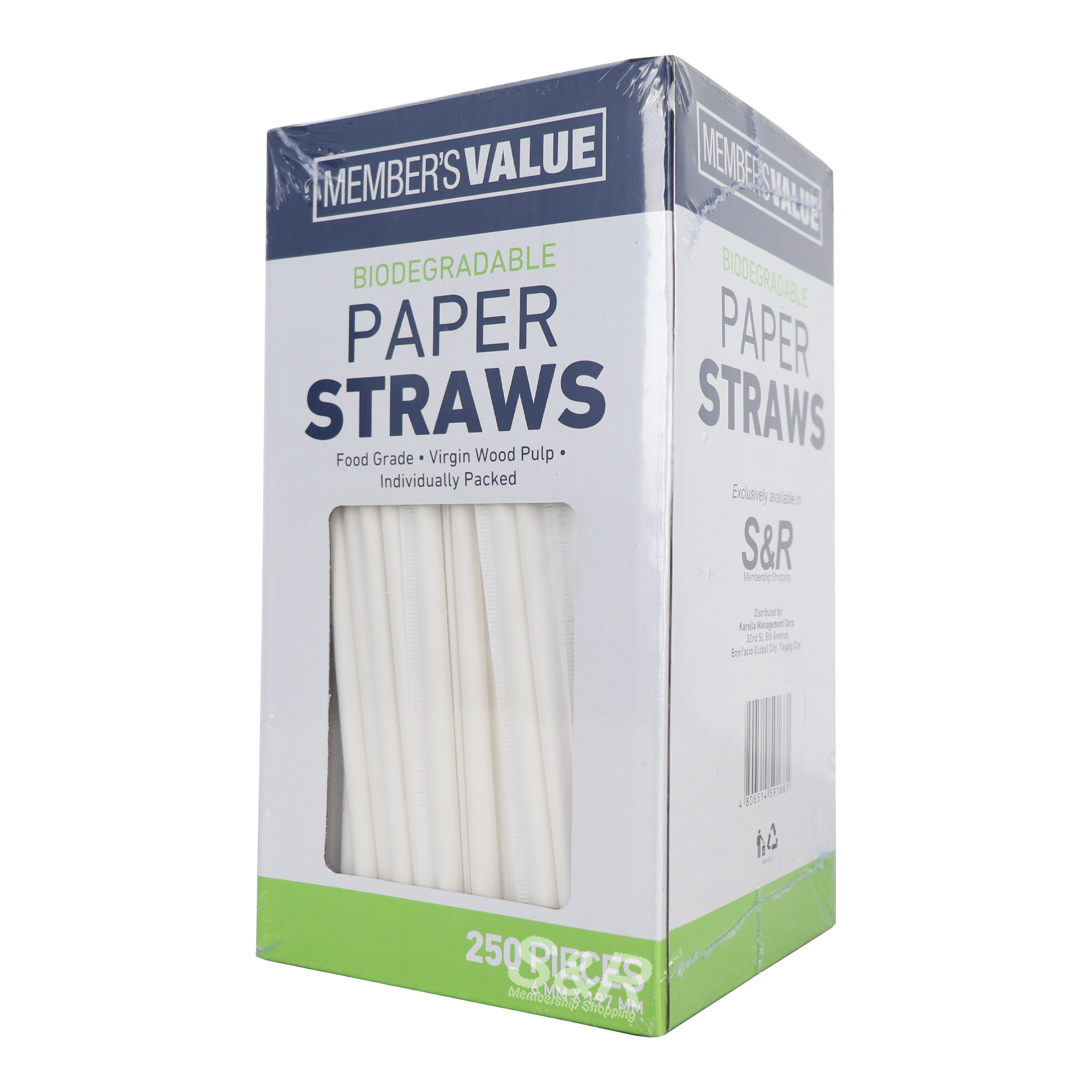 Member's Value Paper Straws 250pcs | Lazada PH