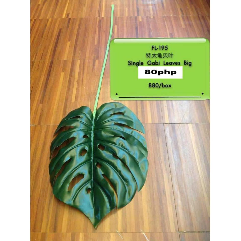 Single Gabi Leaves Artificial for Hawaiian Luau Party Jungle Beach ...