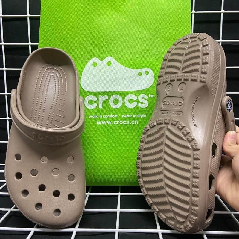 Crocs Classic Summer Clogs Bone Stucco for Men and Women | Lazada PH