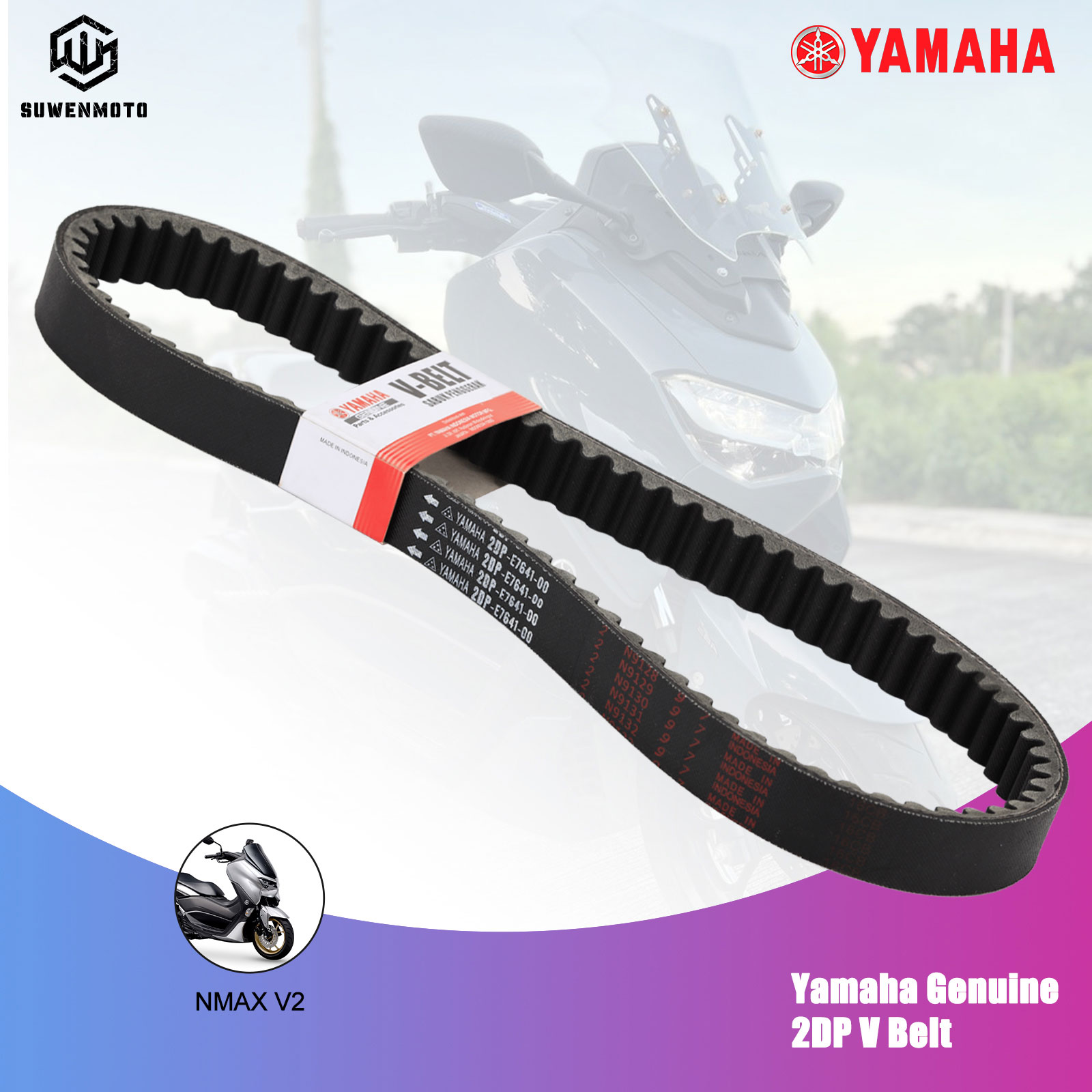 Yamaha V-Belt Genuine ORIGINAL Fan Belt B65 / 5TL / 2DP/2PH Drive Belt ...
