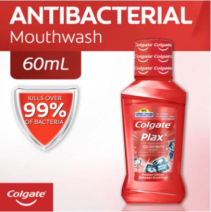 COLGATE Plax Ice Infinity Mouthwash 60ml | Lazada PH
