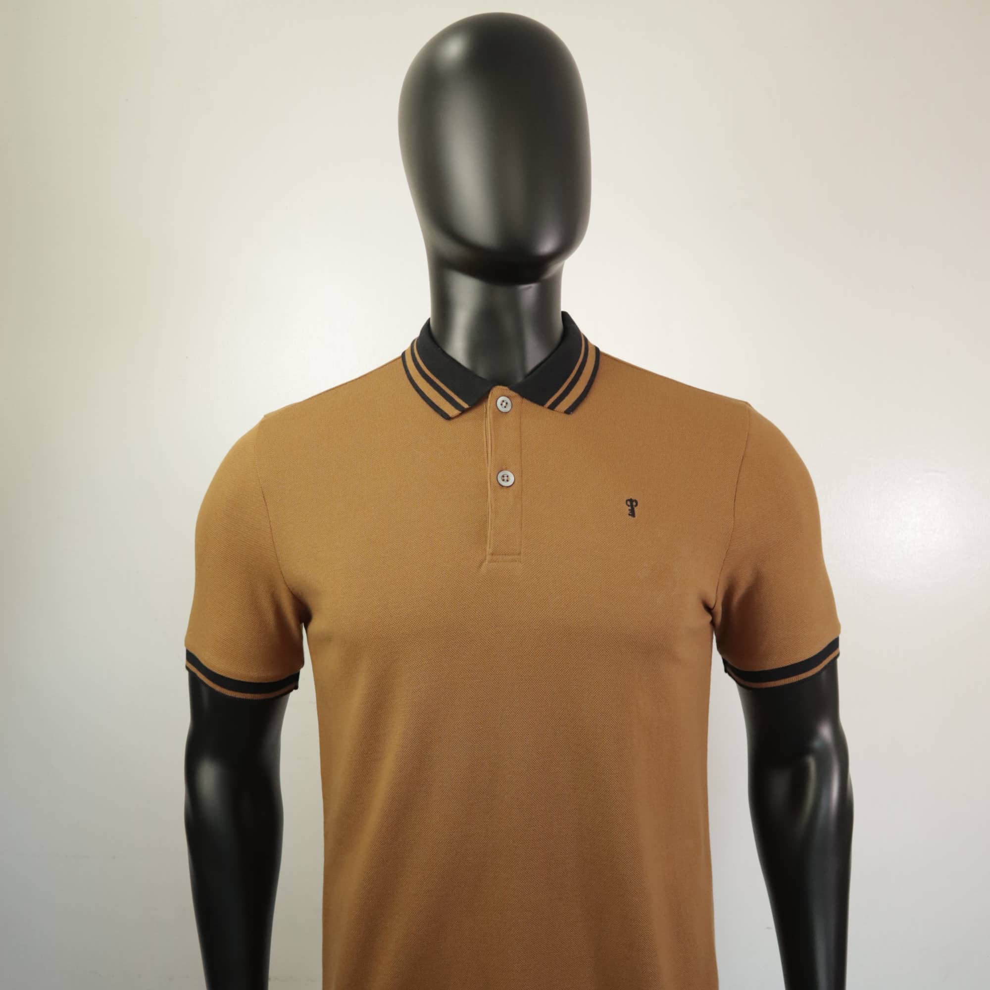 COLLEZIONE C2 Regular Fit 22MT1K061 BROWN Pique Polo Shirt Wear Men Key ...