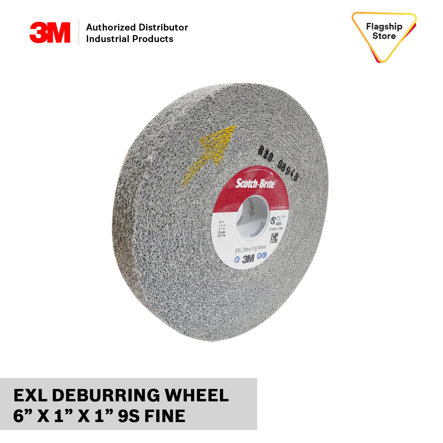 3M SCOTCH BRITE DEBURRING POLISHING WHEEL 6 INCH X 1 INCH X 1 INCH 9S ...