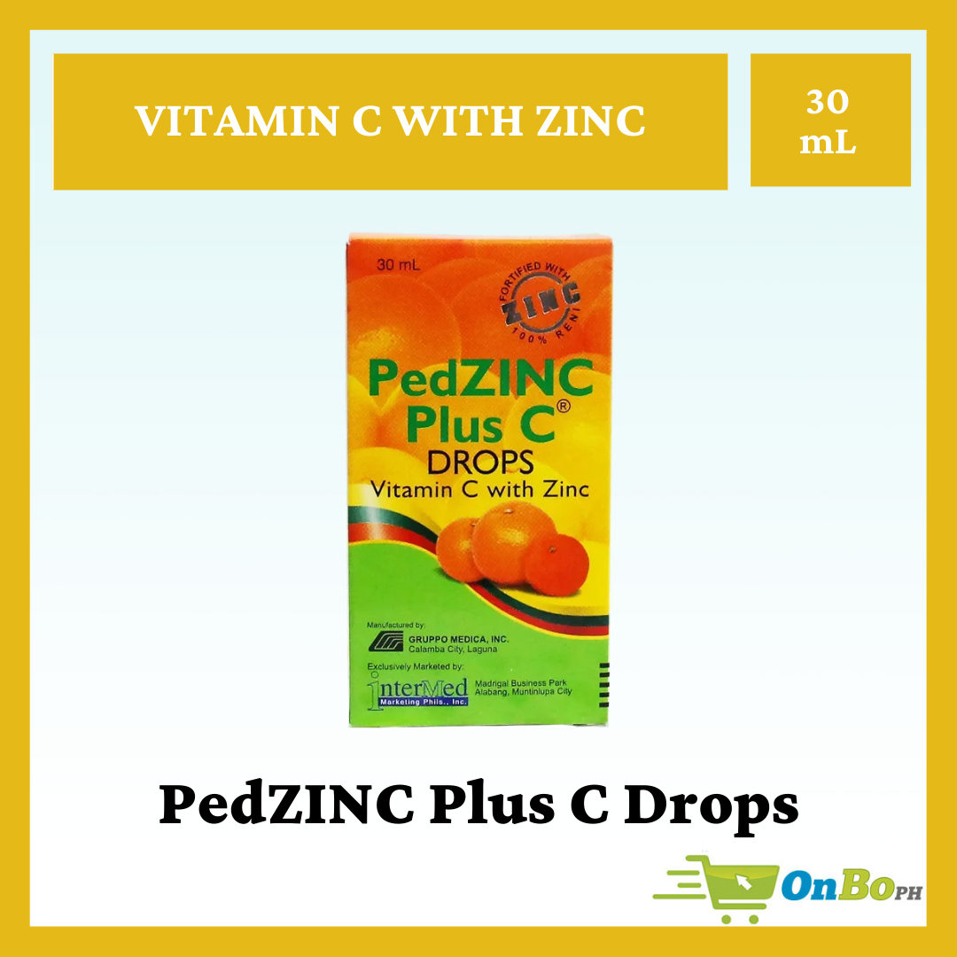 ONBO* PedZINC Plus C 100mg Oral Drops, 30mL | Lazada PH