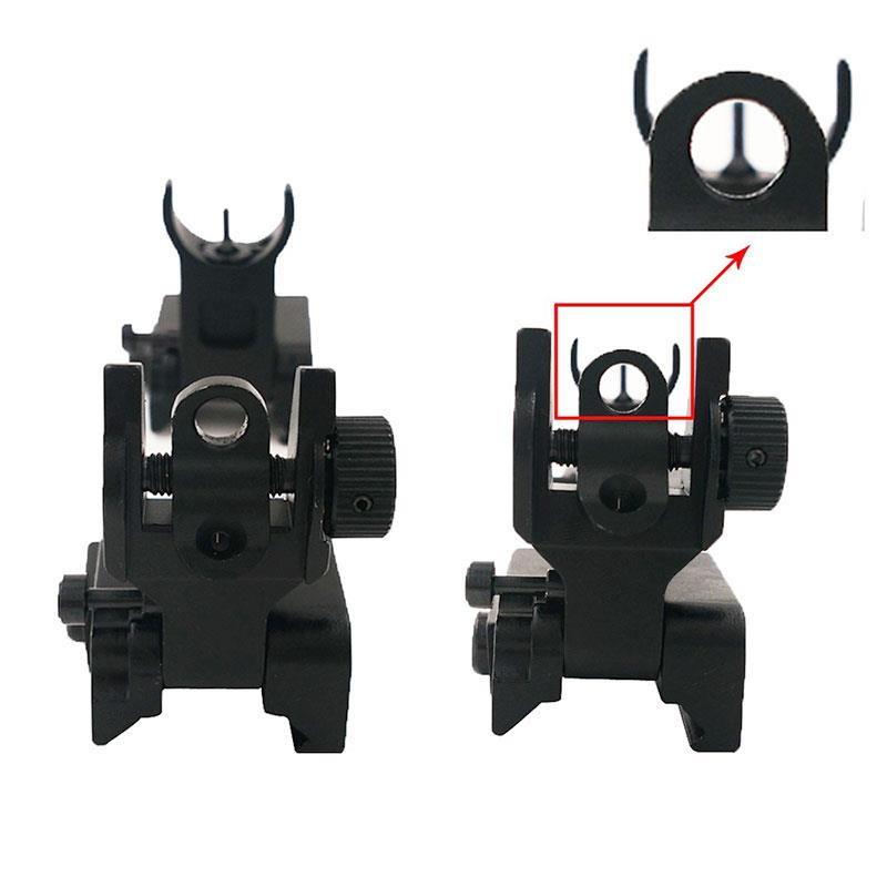 LCDVSea Metal Tactical Hunting Iron Sight Front & Rear Sight Set ...