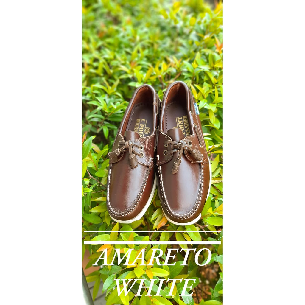 CPOINT MENS TOPSIDER AMARETO WHITE | Lazada PH