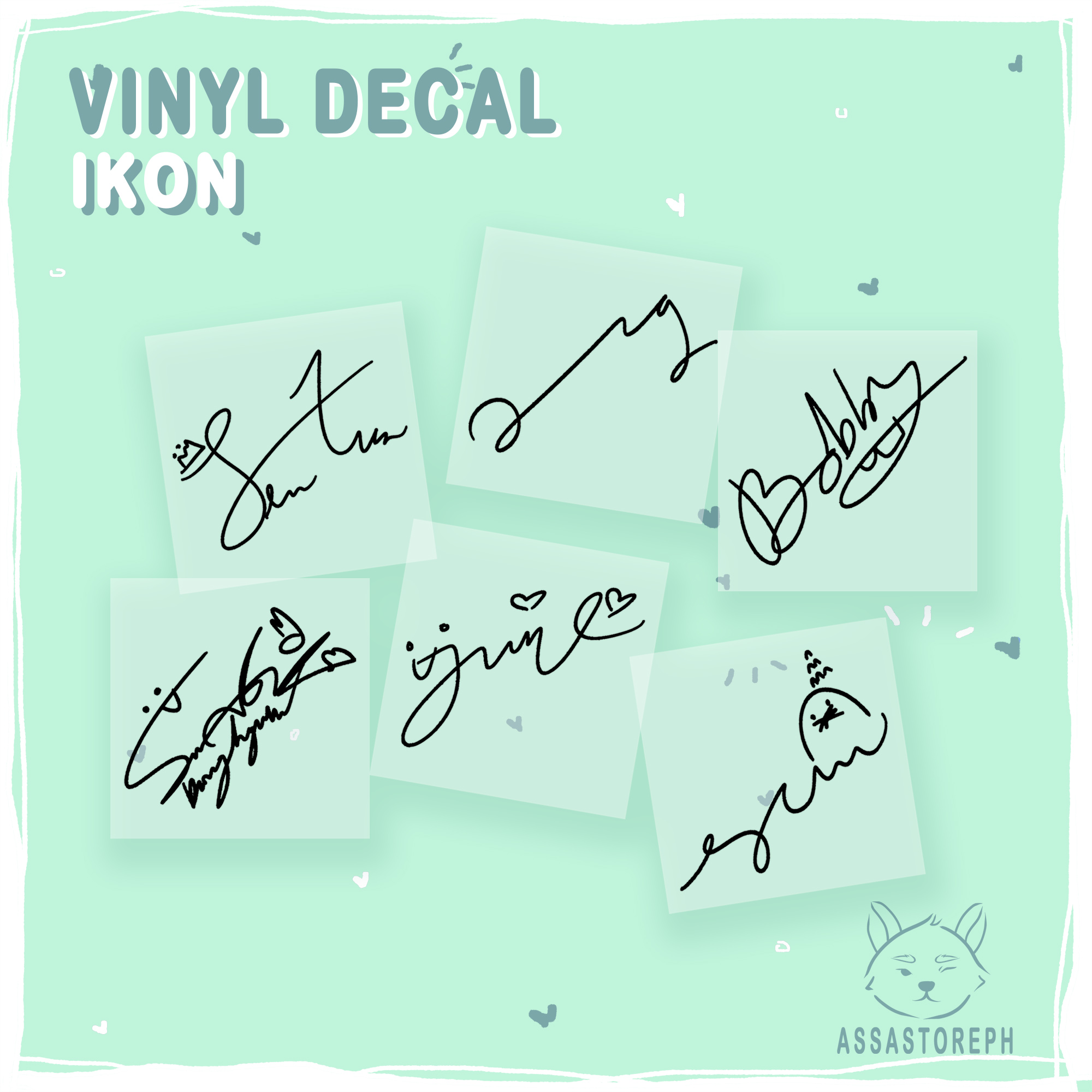 iKON Signature Decal Waterproof Sticker | Assastoreph | Lazada PH