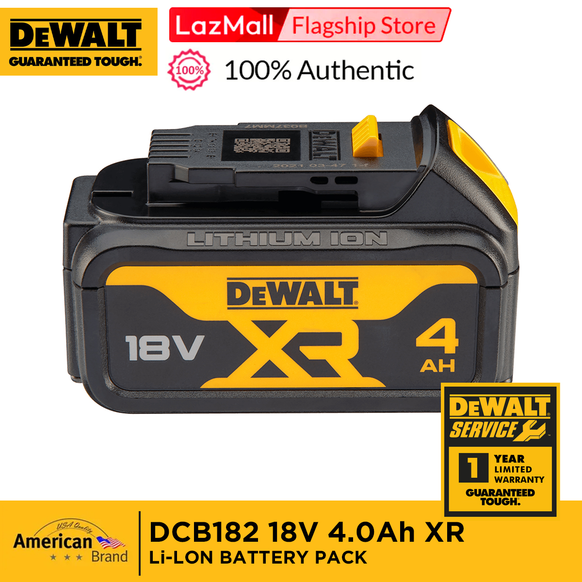 DEWALT DCB182 18V 4.0Ah XR Li-LON BATTERY PACK | Lazada PH