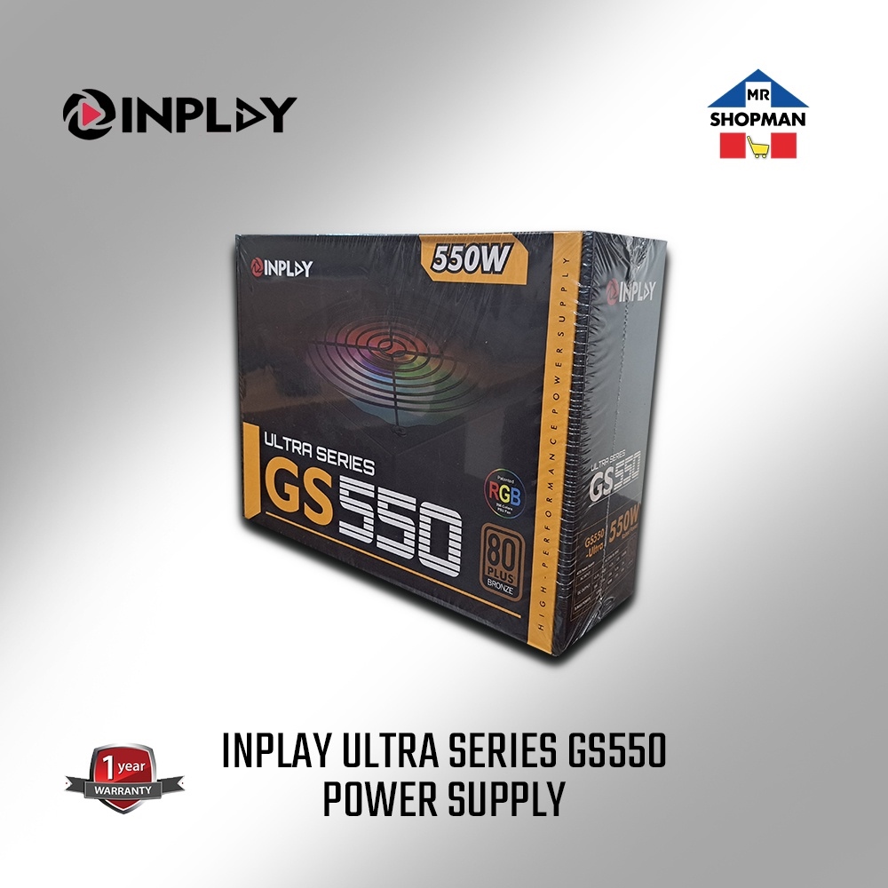 New 2023 Inplay Ultra RGB 450w 550w 650w 750w True Rated Power Supply ...