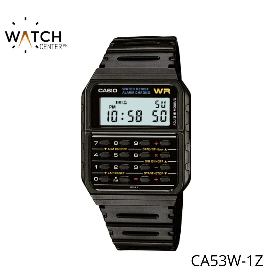 Casio CA53W-1Z Digital Calculator Databank Retro Watch CA53 CA53W-1Z ...