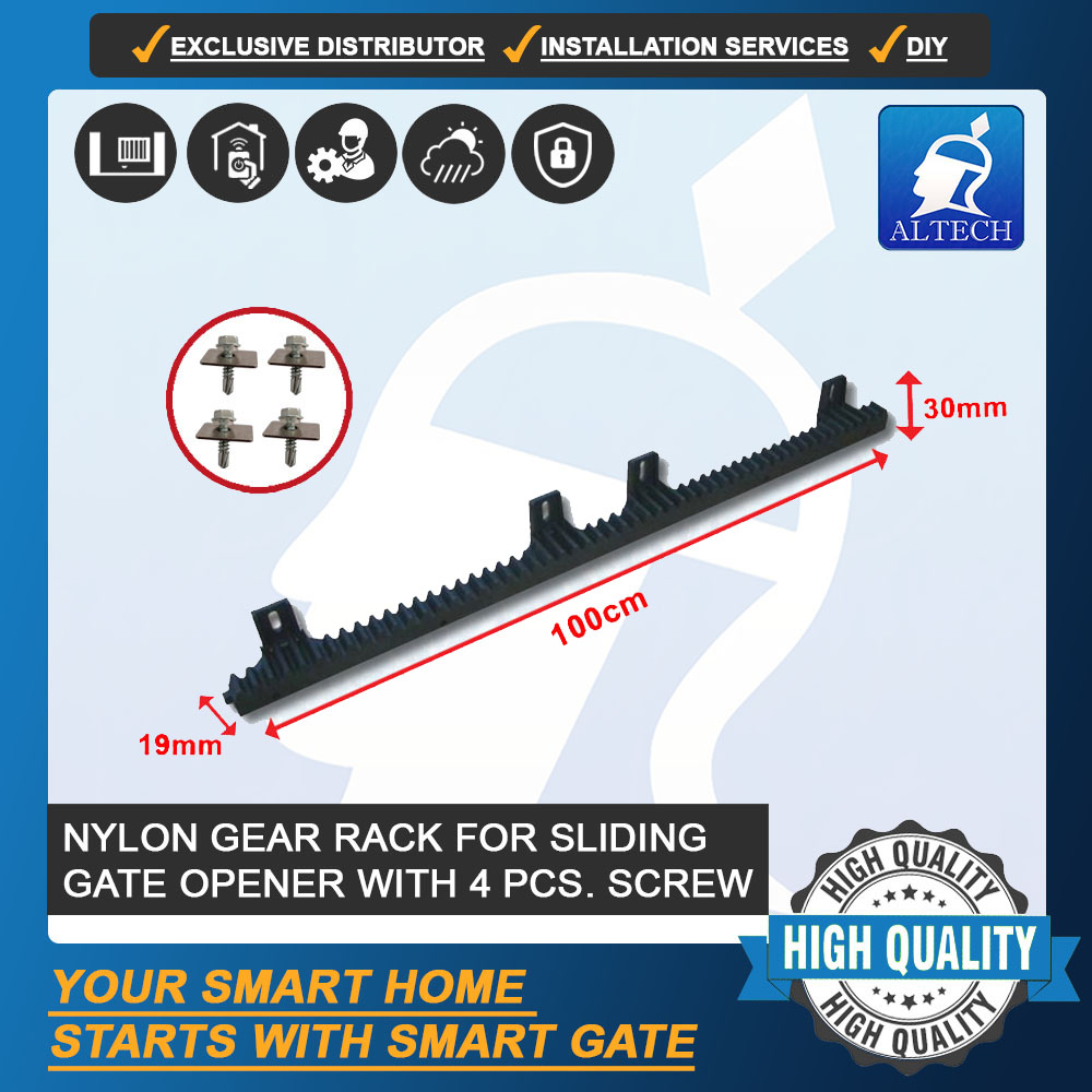 Nylon Type Gear Racks for Sliding Gate Openers (For Light weight Gates ...
