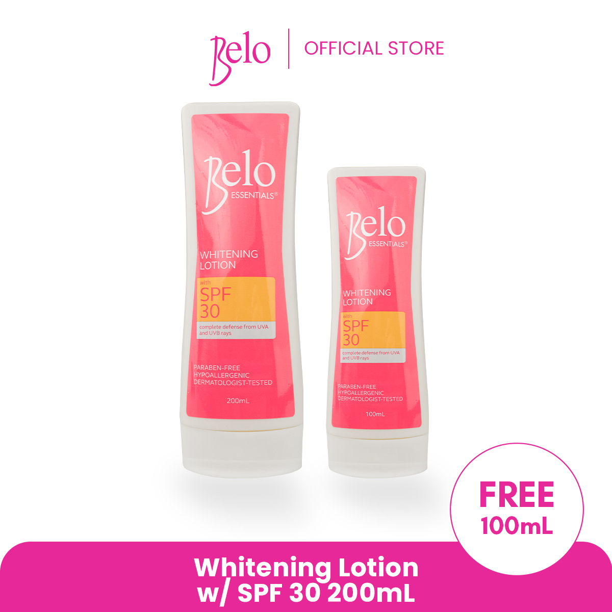 Belo Essentials Whitening Lotion W/ SPF30 200mL + FREE 100mL | Lazada PH