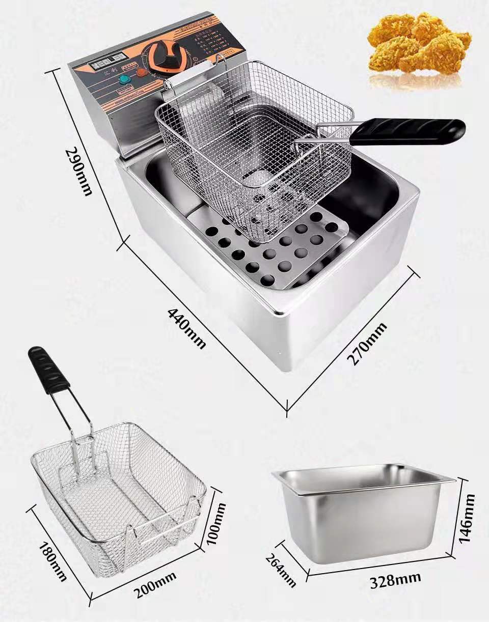 STVN Stainless Steel Electric Fryer Chicken Fryer Kitchen Equipment ...