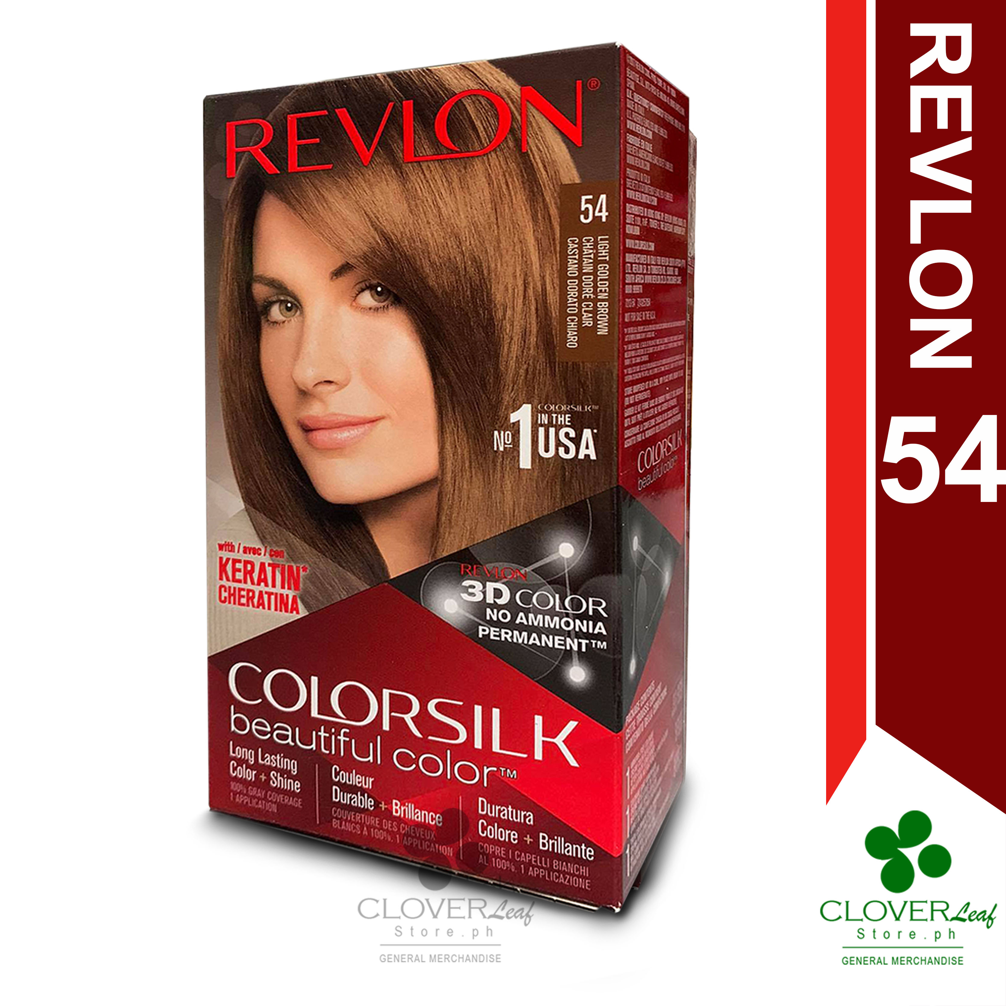 revlon colorsilk Light Golden Brown 54Permanent and Ammonia Free ...