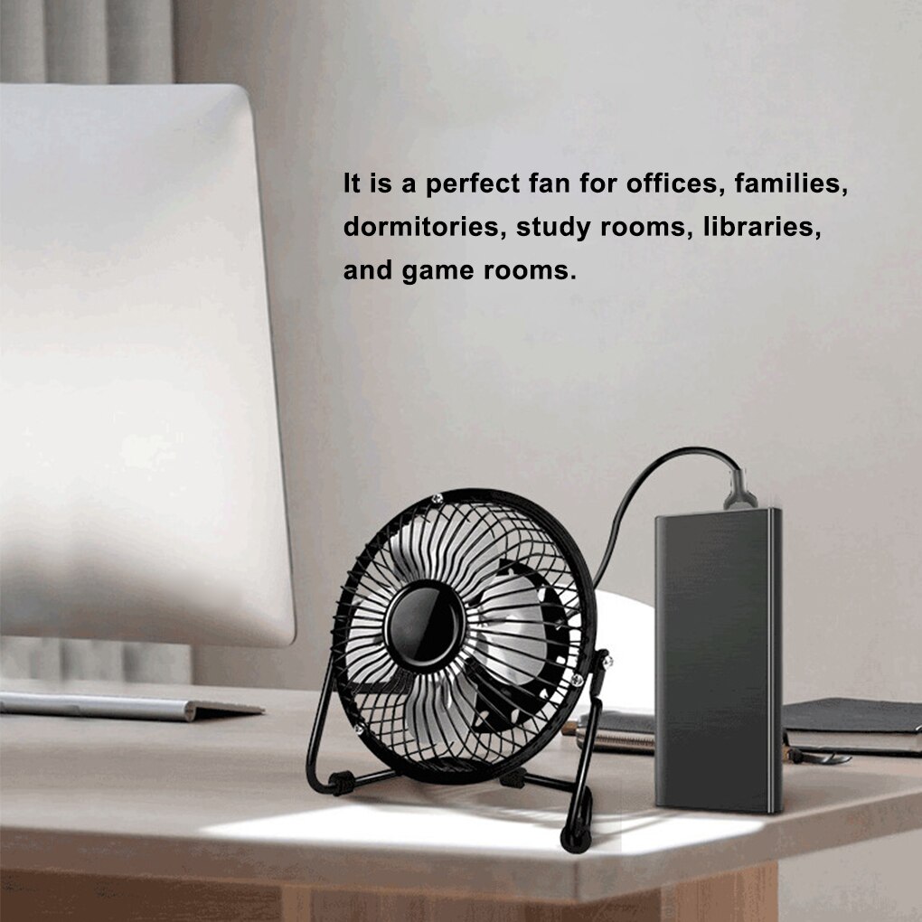 พัดลมUSB ตั้งโต๊ะ พัดลม พัดลมเงียบพกพา Fan 4 inch mini fan USB fan ...