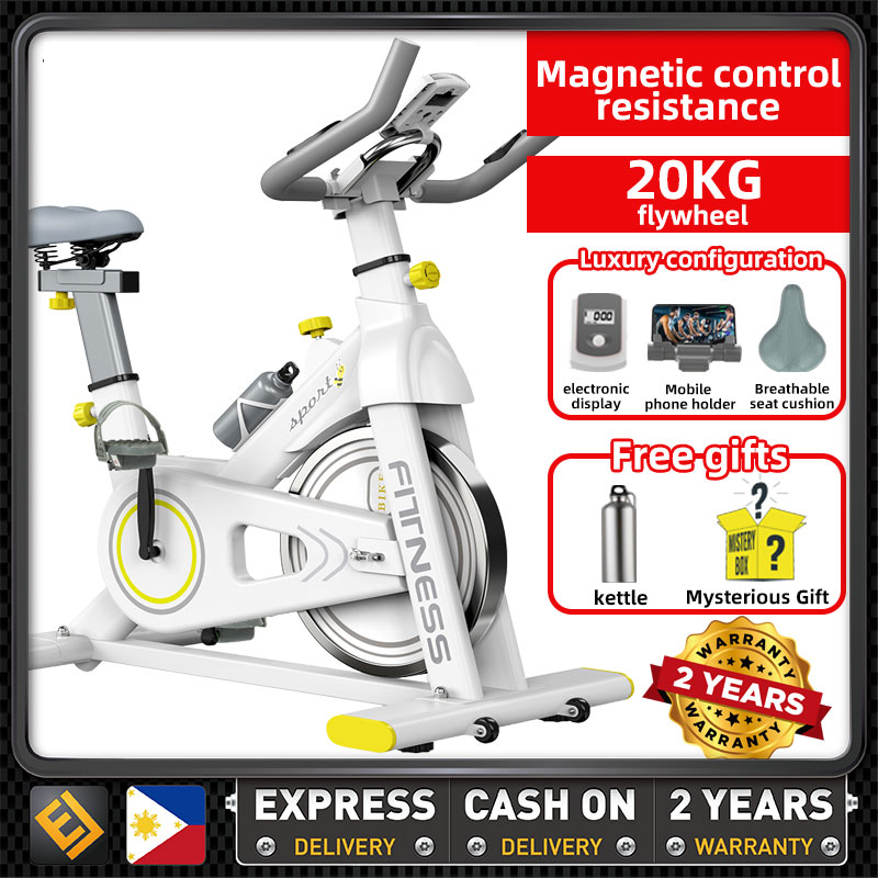 ET Sports stationary bike for exercise 20kg flywheel exercise bike with ...