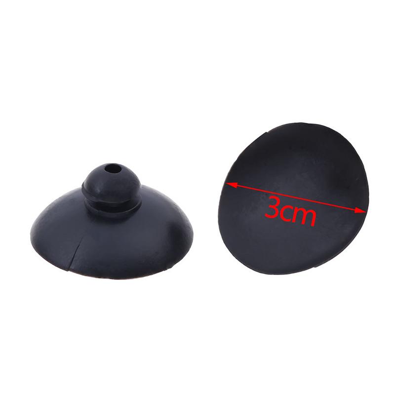 【SHZTGM】 10pcs Black Soft Silicone Suction Cup Clip Sucker Holder Fish ...