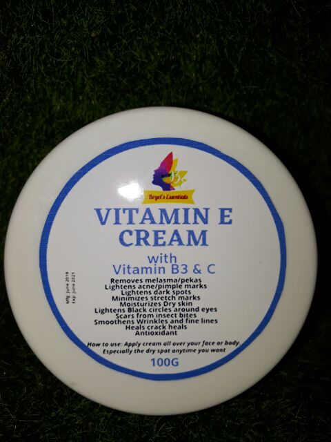 100g VITAMIN E CREAM WITH VIT C & VIT A Glass Skin Facial Moisturizing ...