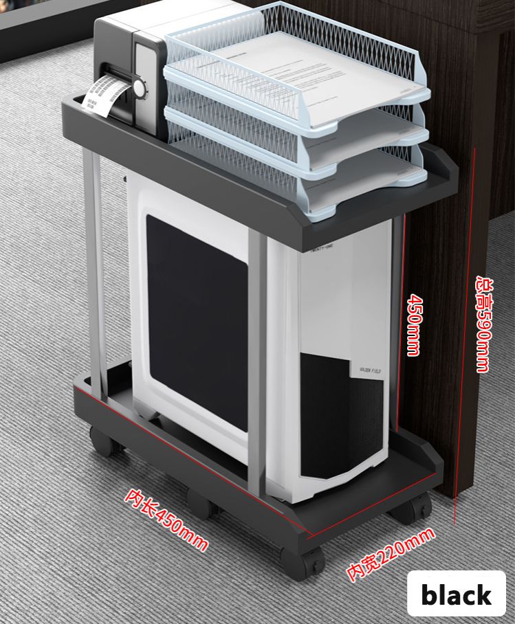 2 Layers CPU Stand Computer Case Holder PC Storage Base Rack Desktop ...