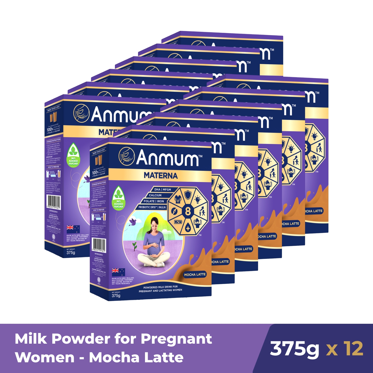 Anmum Materna Pregnancy Milk Powder Mocha Latte 375G x12 | Lazada PH