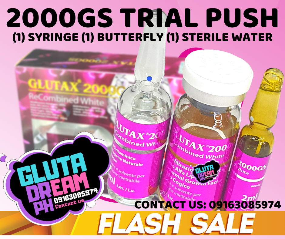 GLUTA DREAM GLUTAX 2000GS RECOMBINED WHITE TRIAL SET ︎ 1 VIAL | Lazada PH