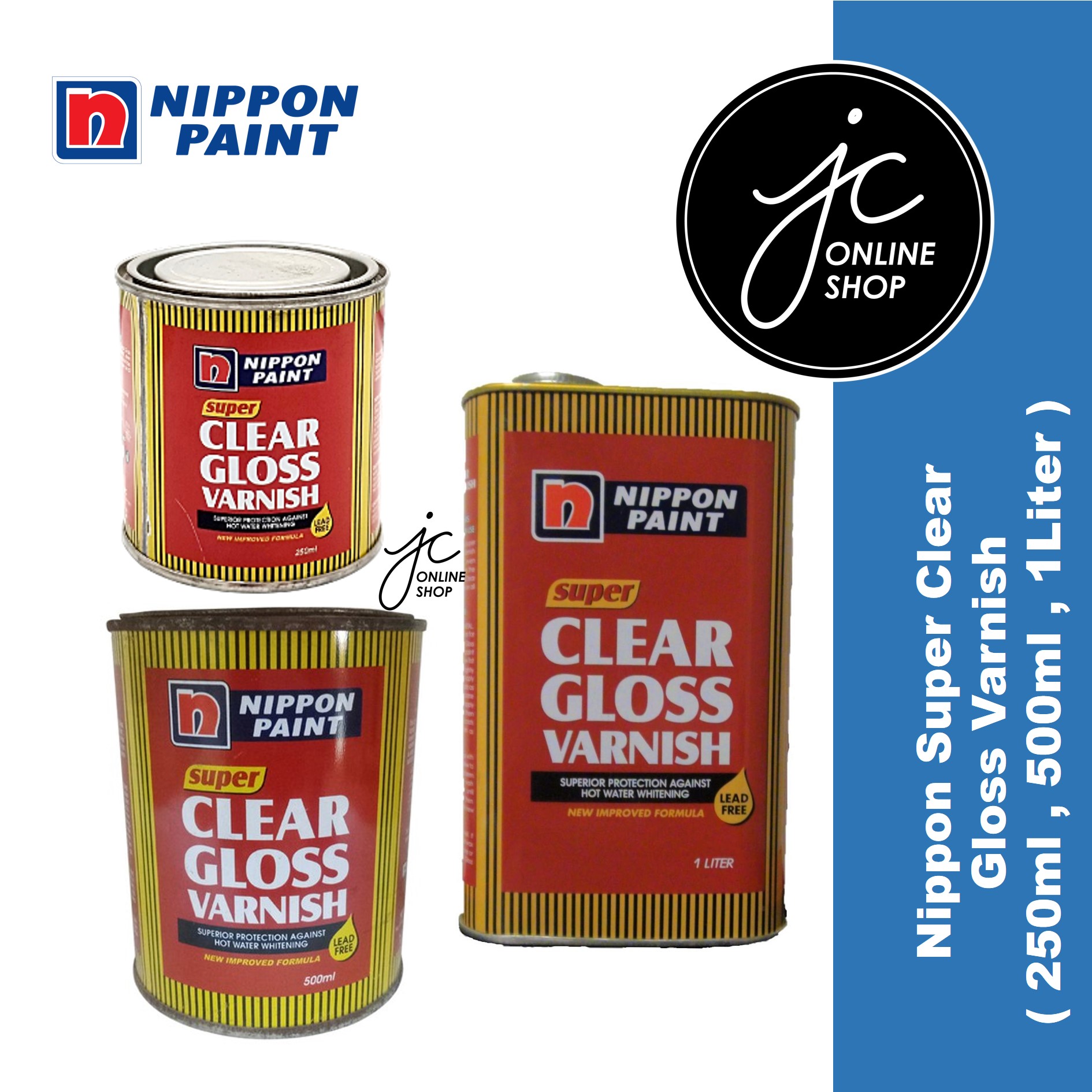 Nippon Super Clear Varnish 250ml 500ml 1 Liter Superior Protection ...
