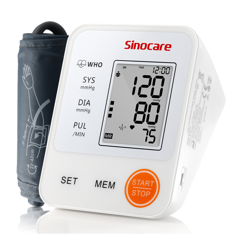 Sinocare Monitor Tensiometer Upper Arm Automatic Digital BP Machine ...