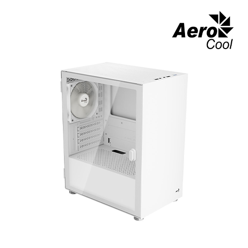 Aerocool CS-111-G-WT-V2 White PC Case with 3pcs FRGB Fans - Mini Tower ...