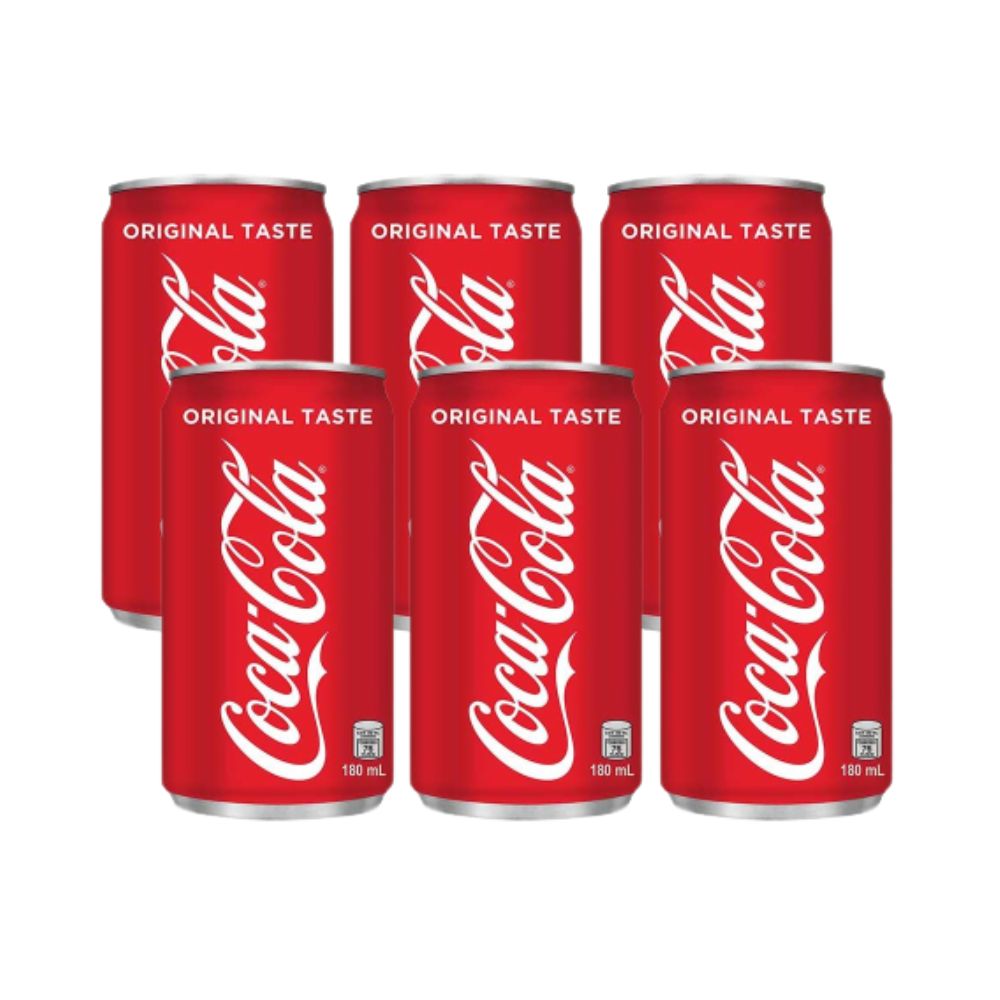 Coca-Cola Original Taste Mini Can 180ml - Pack of 6 | Lazada PH