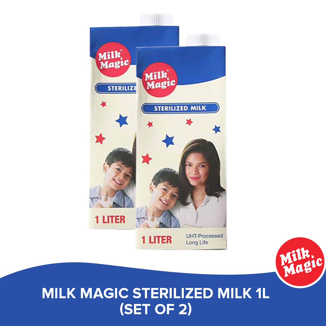 Milk Magic Sterilized Milk 1 Liter (Set of 2) - Nutritious Healthy ...
