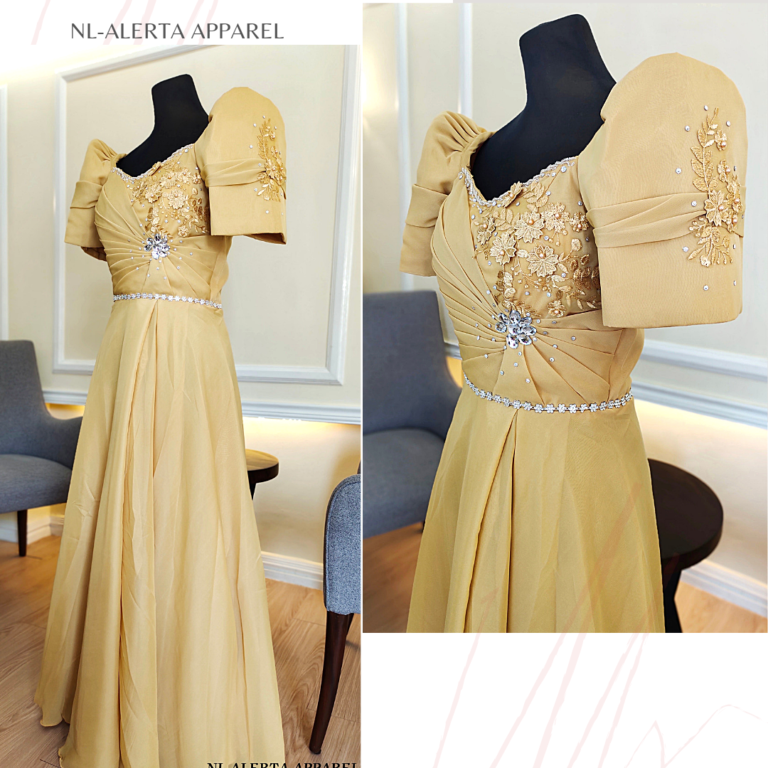 MODERN FILIPINIANA MESTIZA GOWN FOR WOMEN | Lazada PH